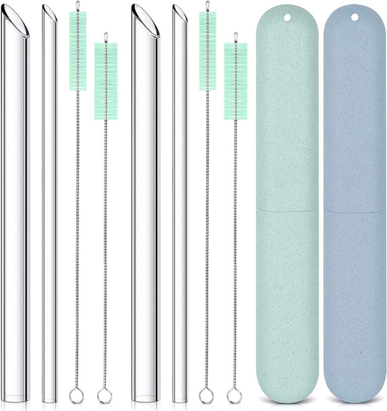 Glass Straws With Case